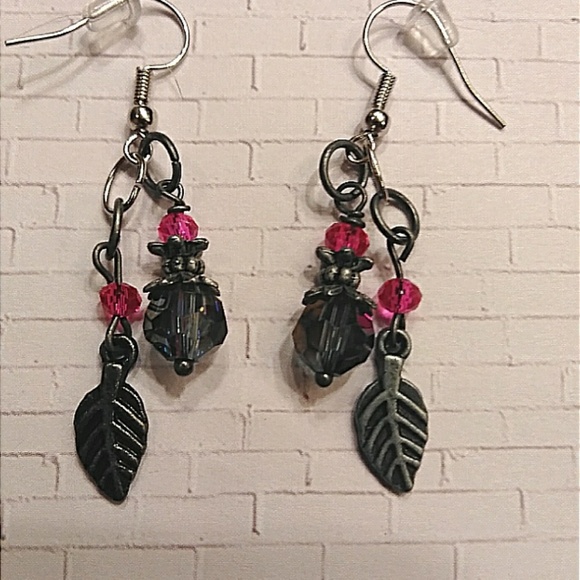 Jewelry | Dark Silvertone Metal Charms Bead Earrings | Poshmark